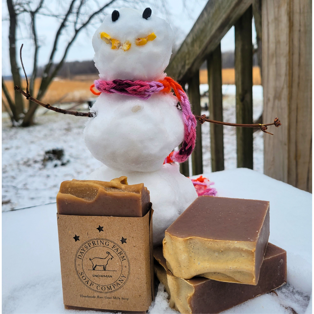Snowman Artisan Goat Milk Soap Dayspring Farm Soap Company